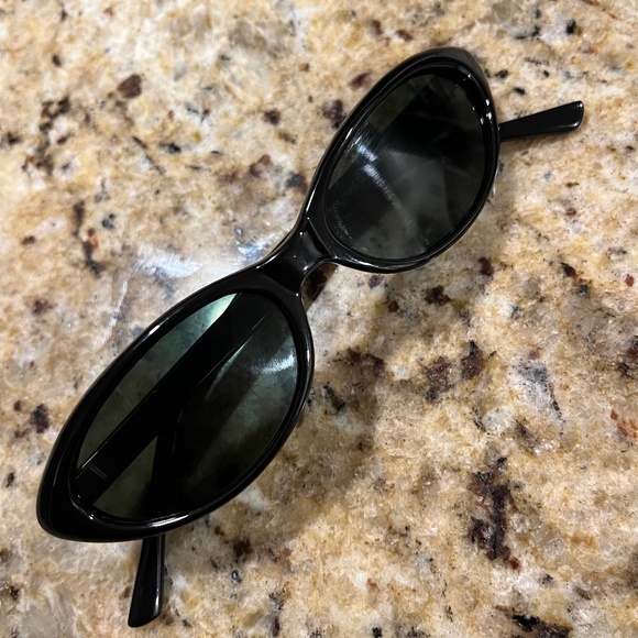 Accessories | Vintage 9s Black Sunglasses Hand Polished Frame | Poshmark